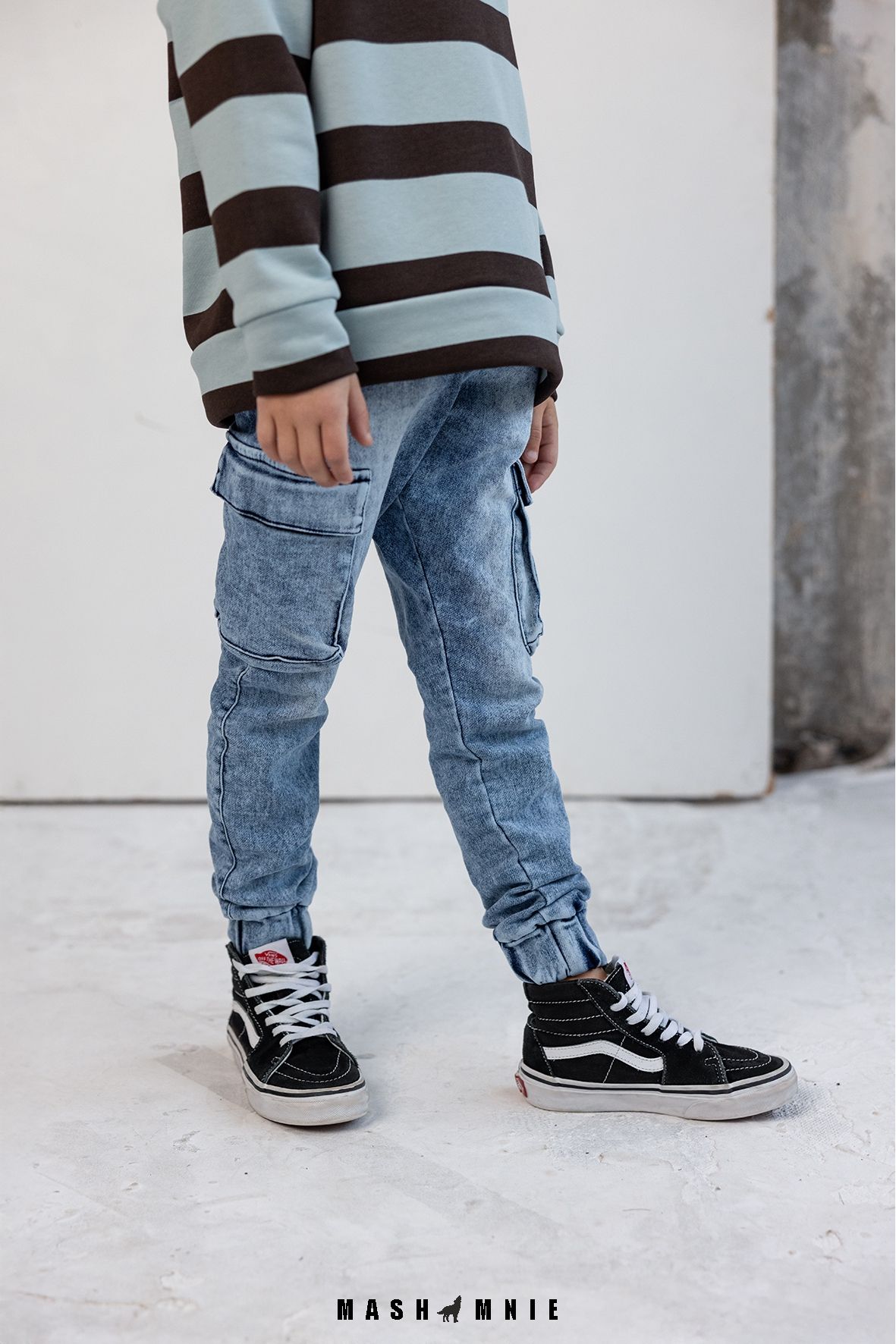 Jeansove tepláky a rifle - #PAPPYKIDS.SK